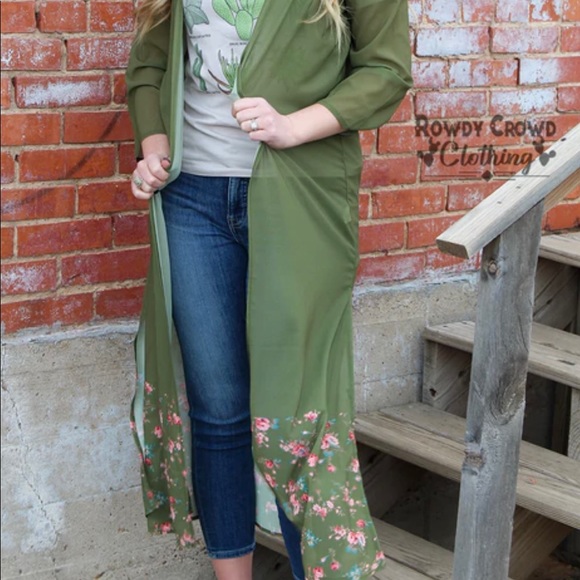 Rowdy Crowd Clothing | Sweaters | Botanical Gardens Duster | Poshmark